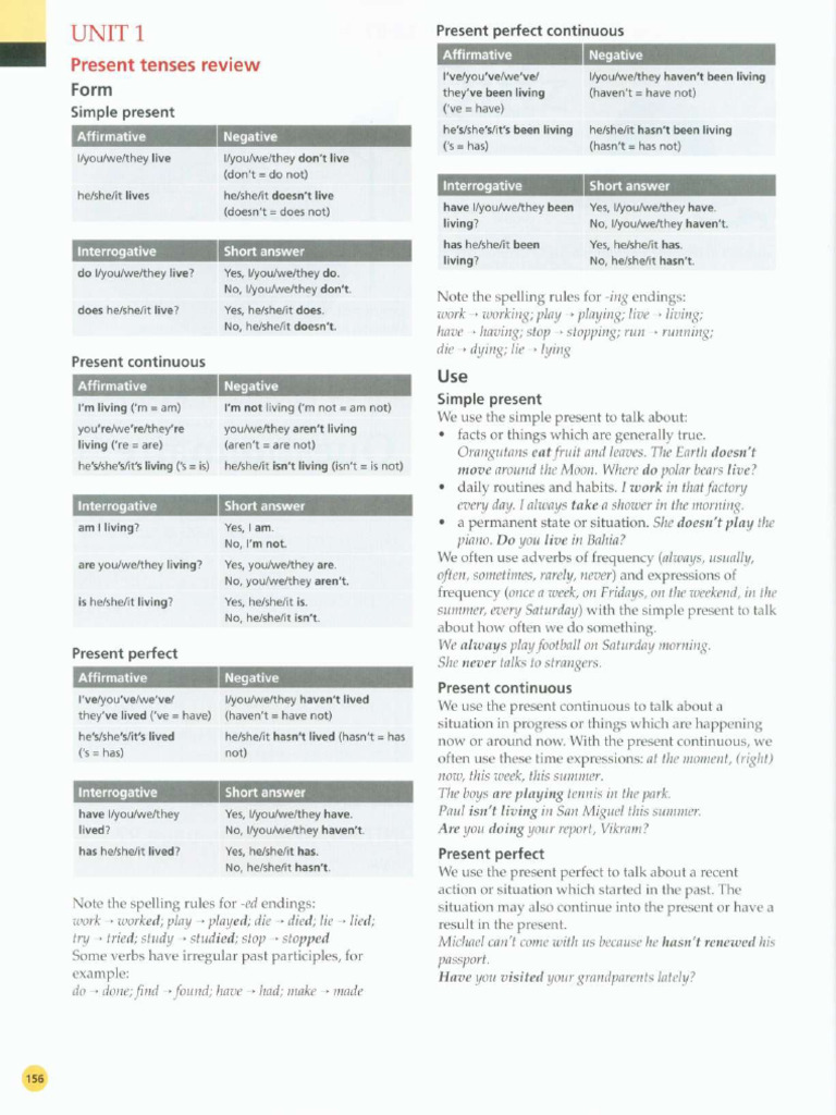 LIFE 5 - Grammar Revision Units 1 - 12 | PDF