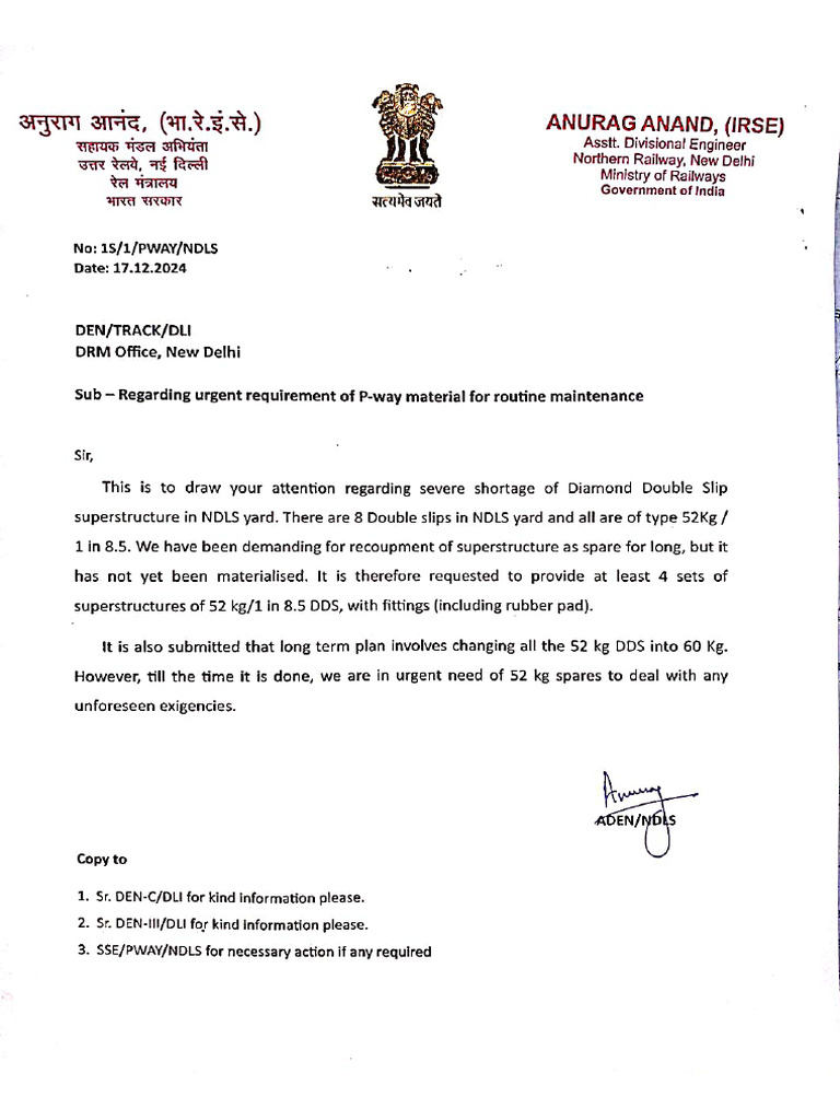 P.Way Material | PDF