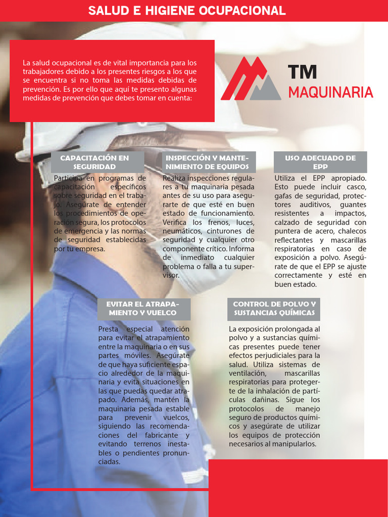 SALUD E HIGIENE OCUPACIONAL - TM MAQUINARIA | PDF | Higiene Ocupacional | Seguridad y salud ...