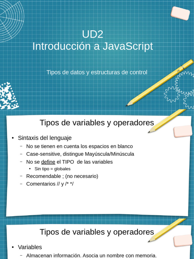 2-2-Datos y Control v2 | PDF | Variable (informática) | Flujo de control