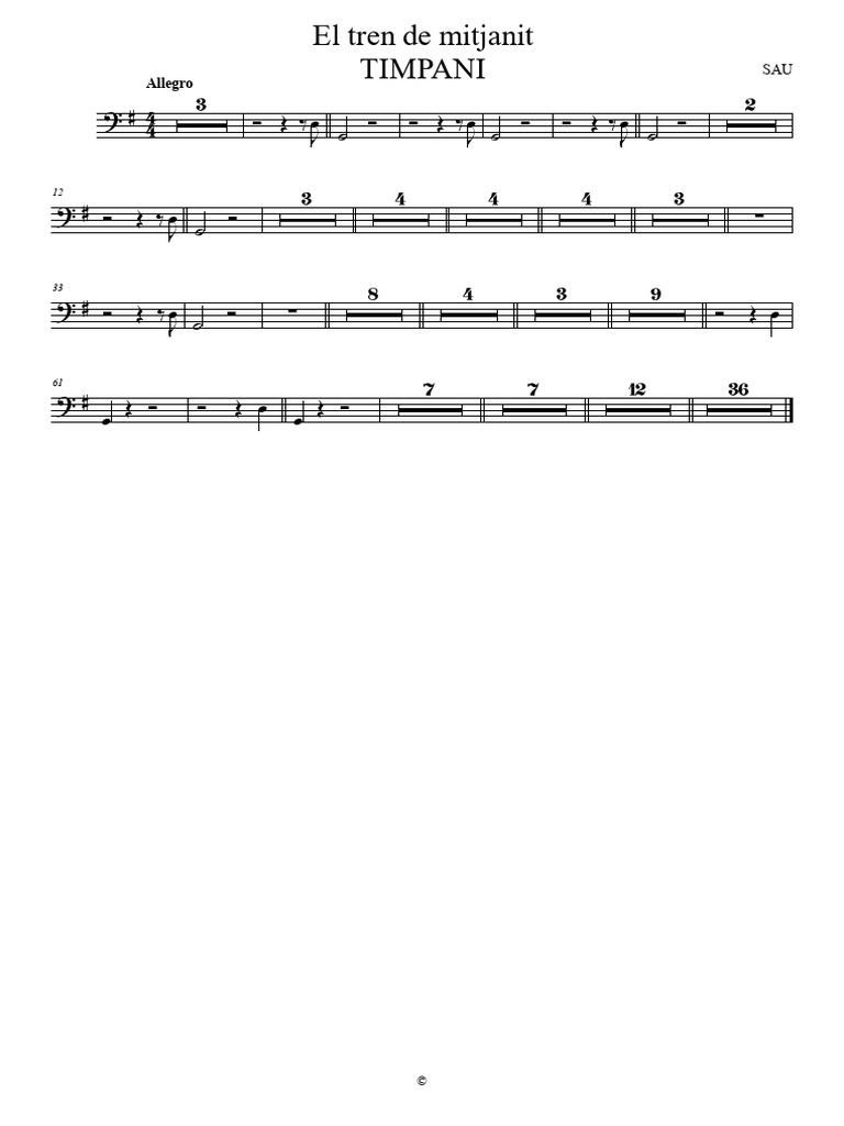 Tren Timpani | PDF