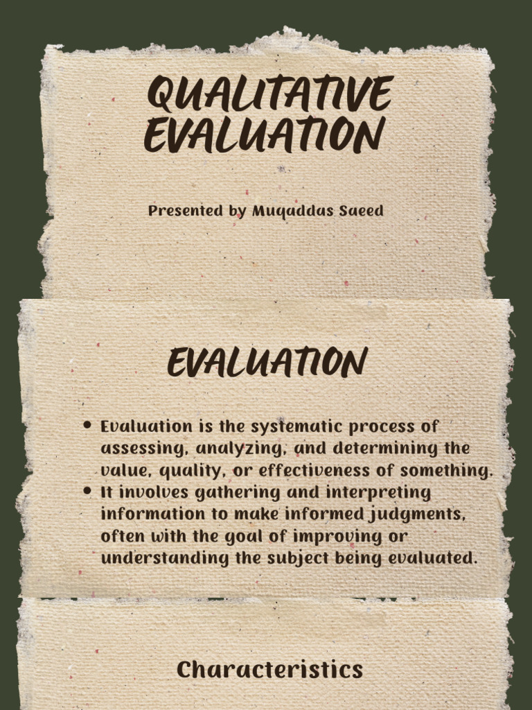 Qualitative Evaluation in Education | PDF