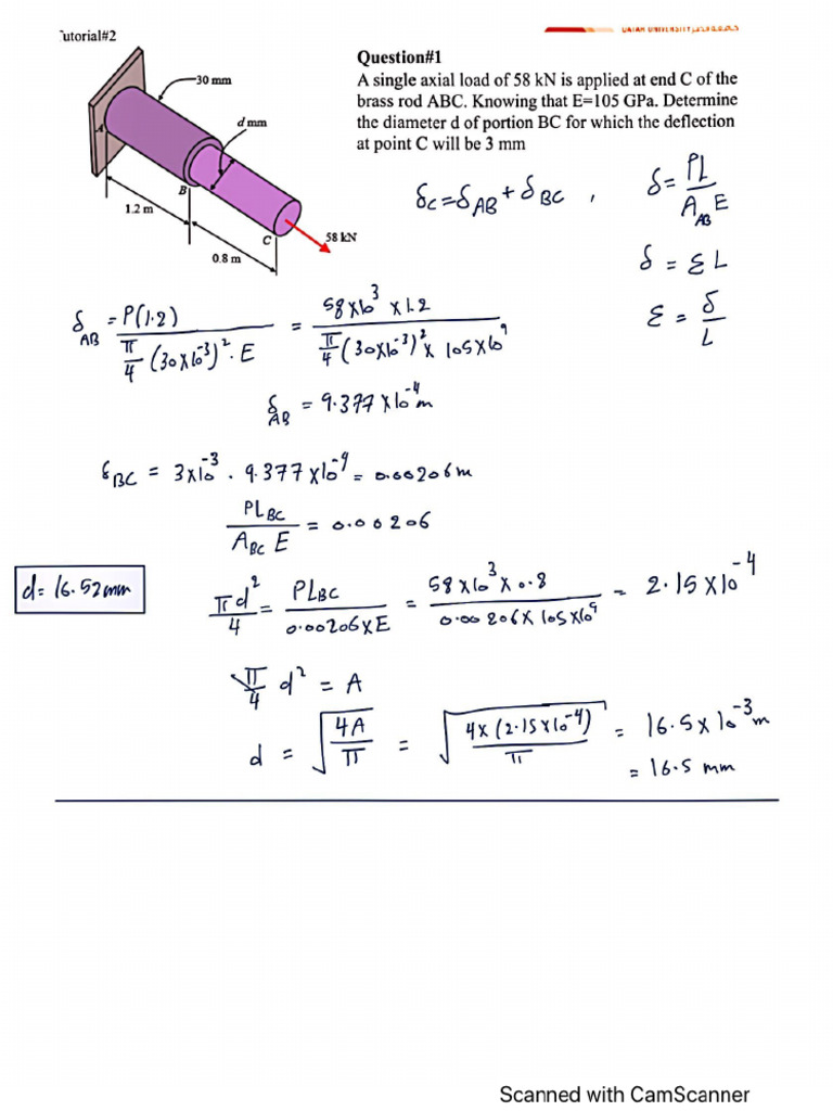 lab 2 solid mechanics | PDF