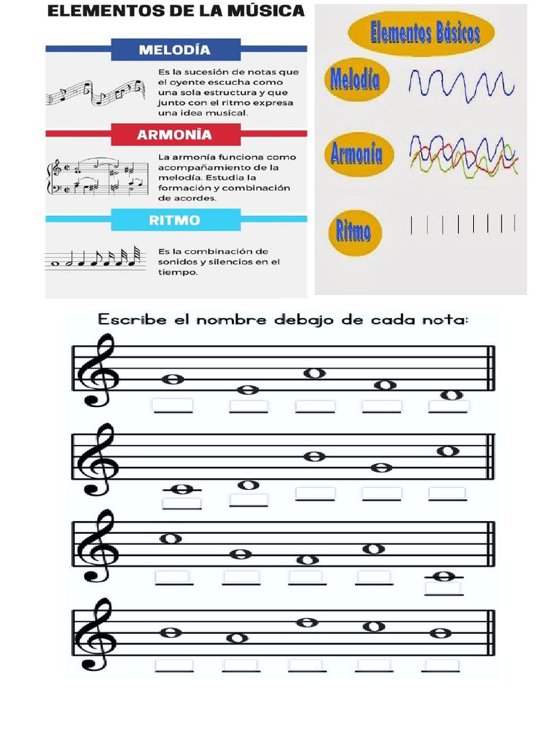 Identificación de Notas Musicales | PDF