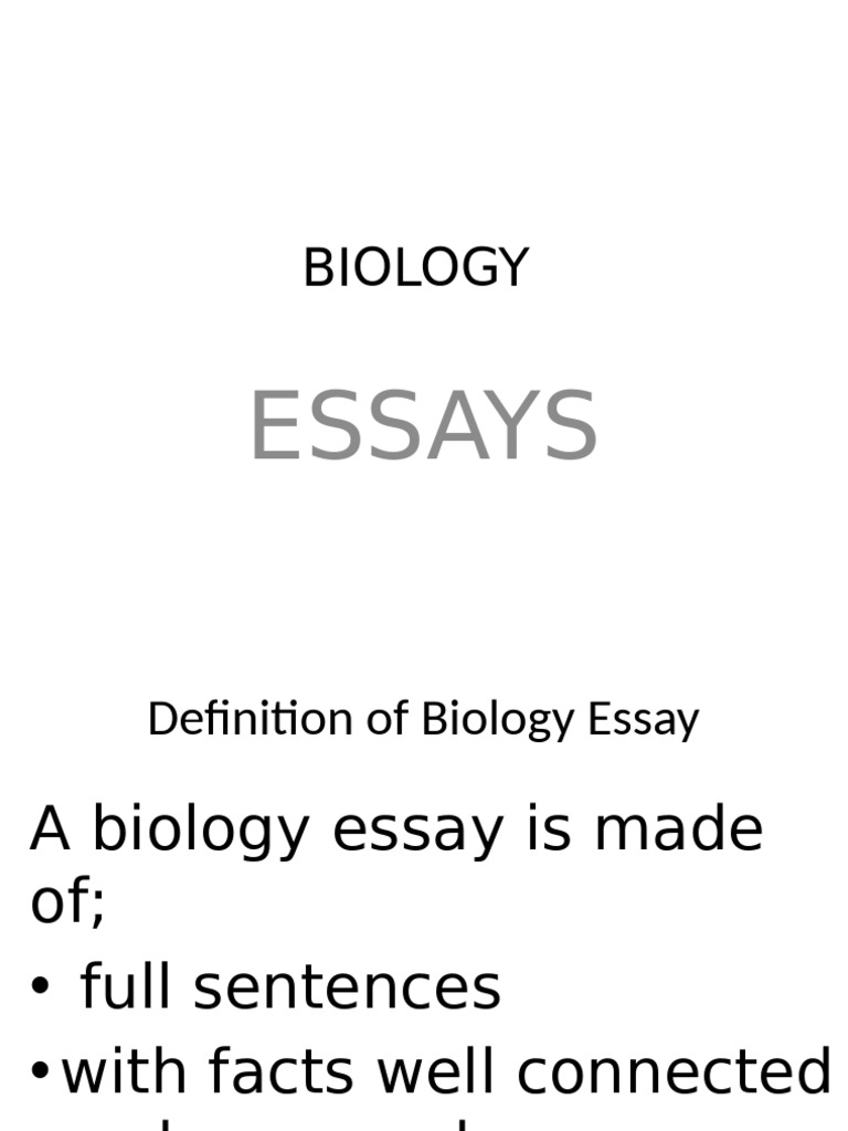 Writing Effective Biology Essays | PDF | Digestion | Stomach