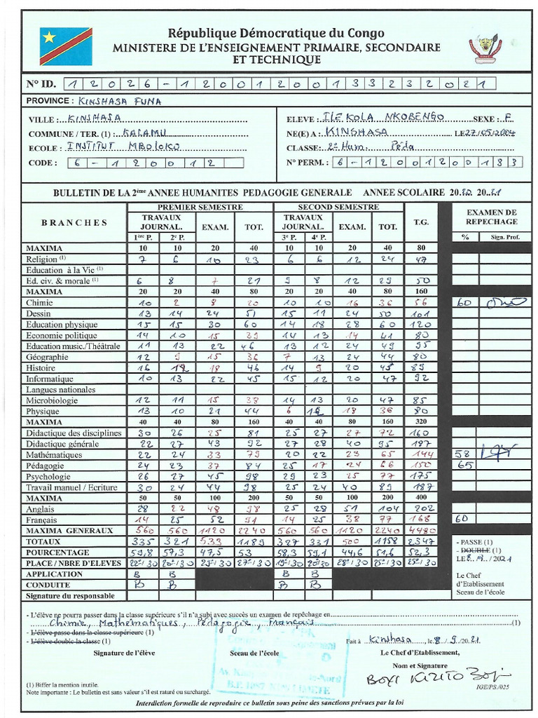 Dossier Ilekola Nkobengo Grace Om270 | PDF