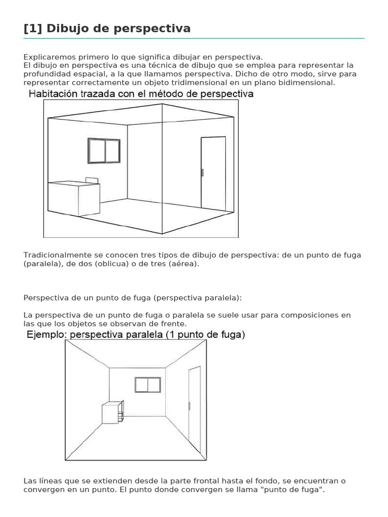 La Perspectiva | PDF | Perspectiva (Gráfica) | Dibujo
