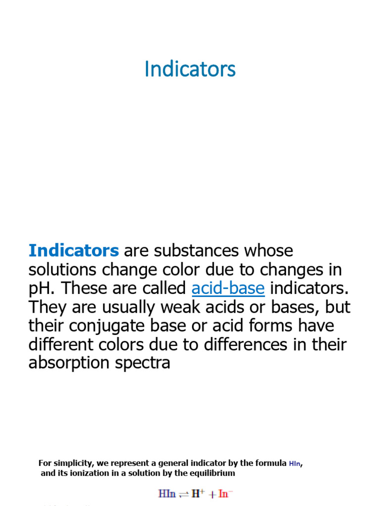 Indicators | PDF