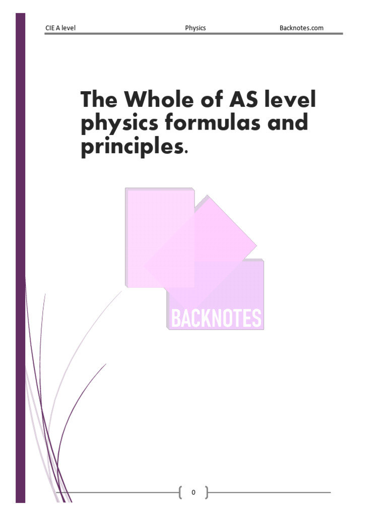 Tips and Things to Remember in a Level Physics | PDF | International ...