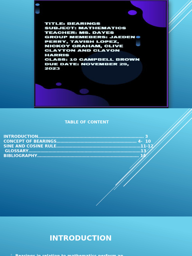 Bearings | PDF | Angle | Trigonometry