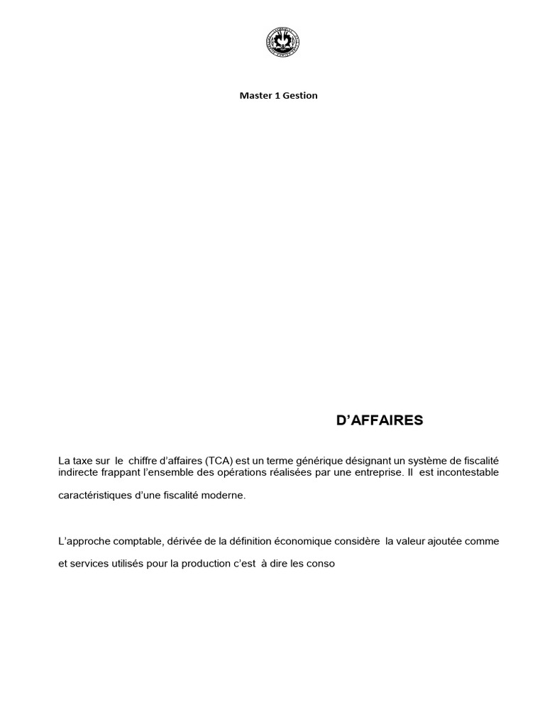 22 Faseg M1 Support TVA | PDF | Taxe sur la valeur ajoutée | Droit d'accise