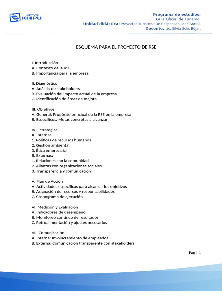 Esquema Rse | PDF