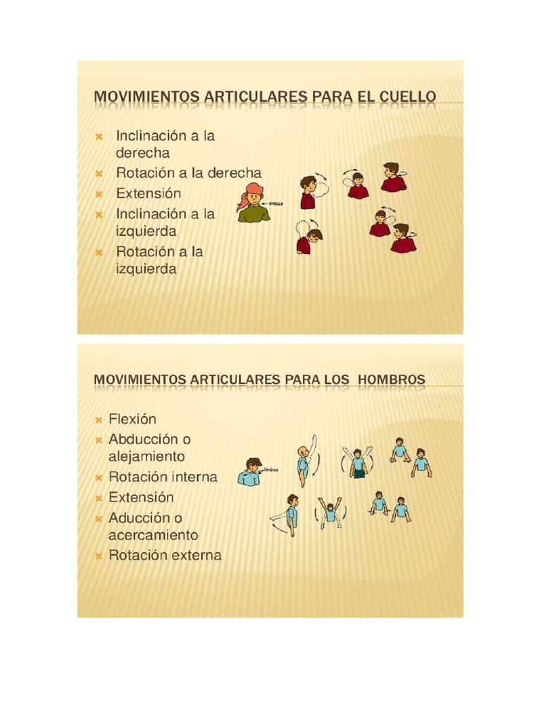 Movimientos Articulares | PDF