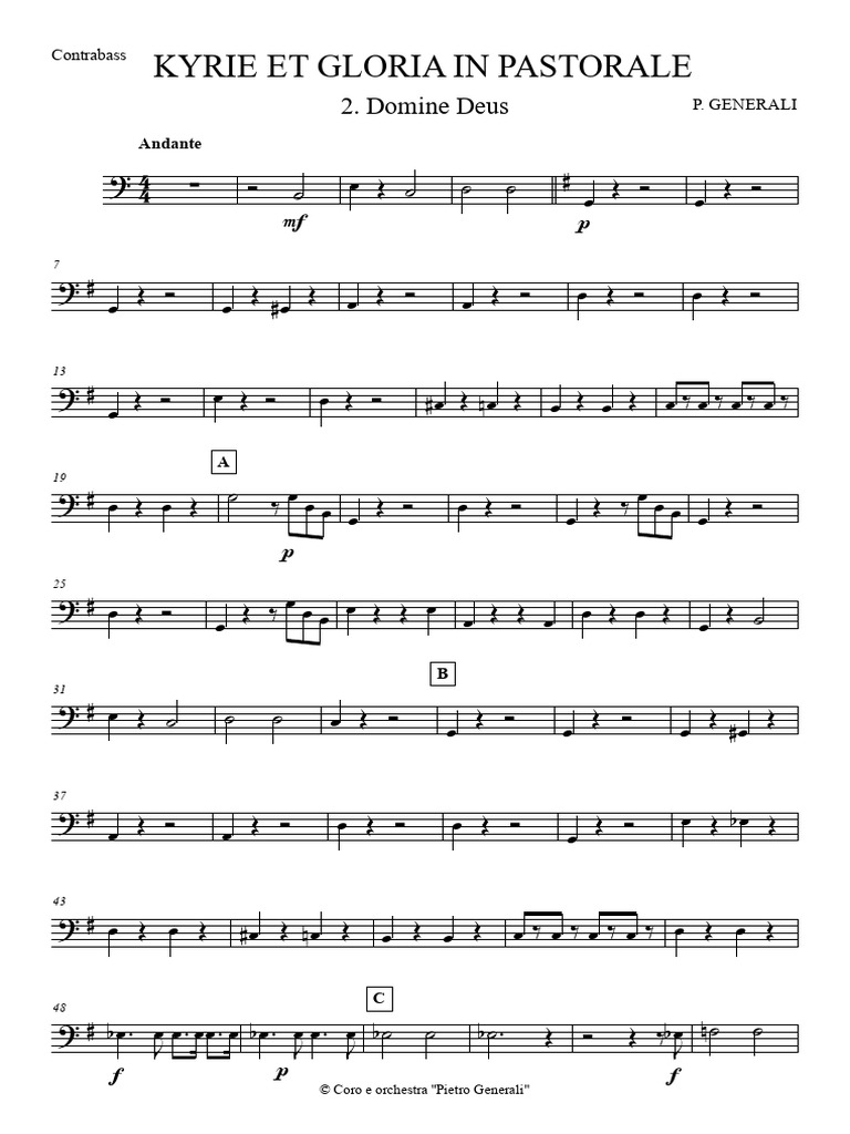 Domine Deus Generali - CB | PDF