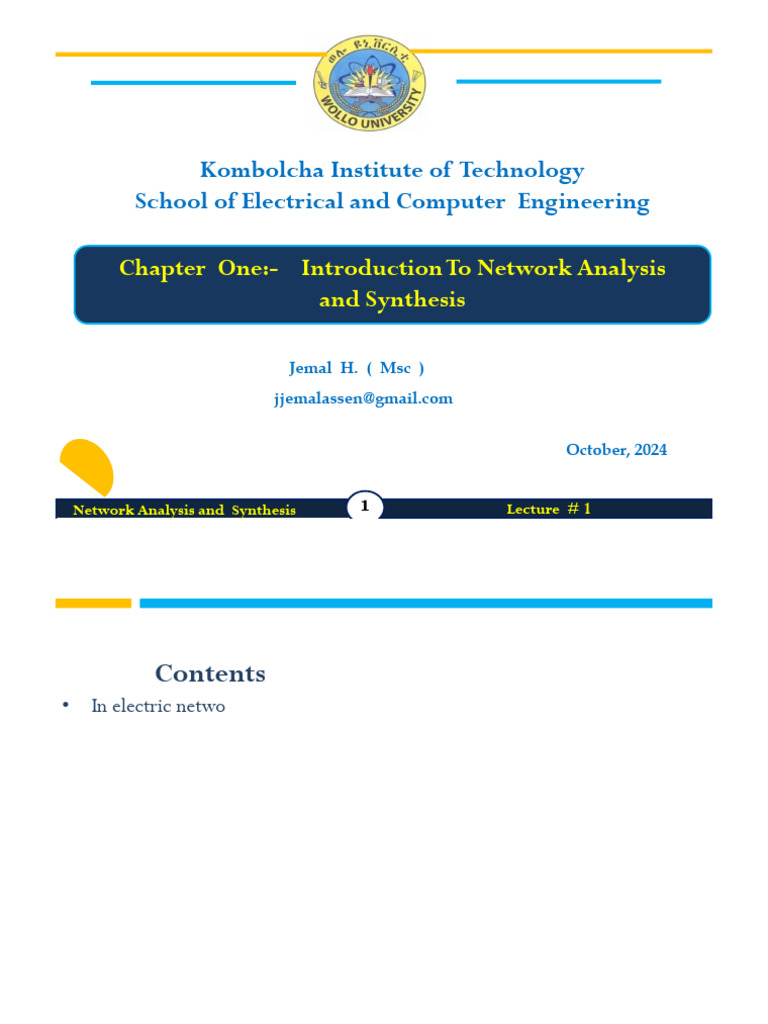 Network Chap 1 | PDF | Network Analysis (Electrical Circuits ... Network Chap 1 | PDF | Network Analysis (Electrical Circuits ...