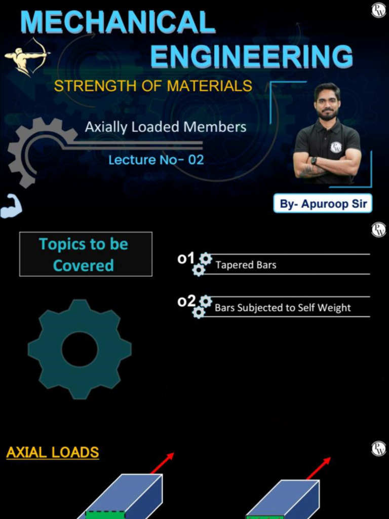 Axially Loaded Members 02 Class Notes | PDF