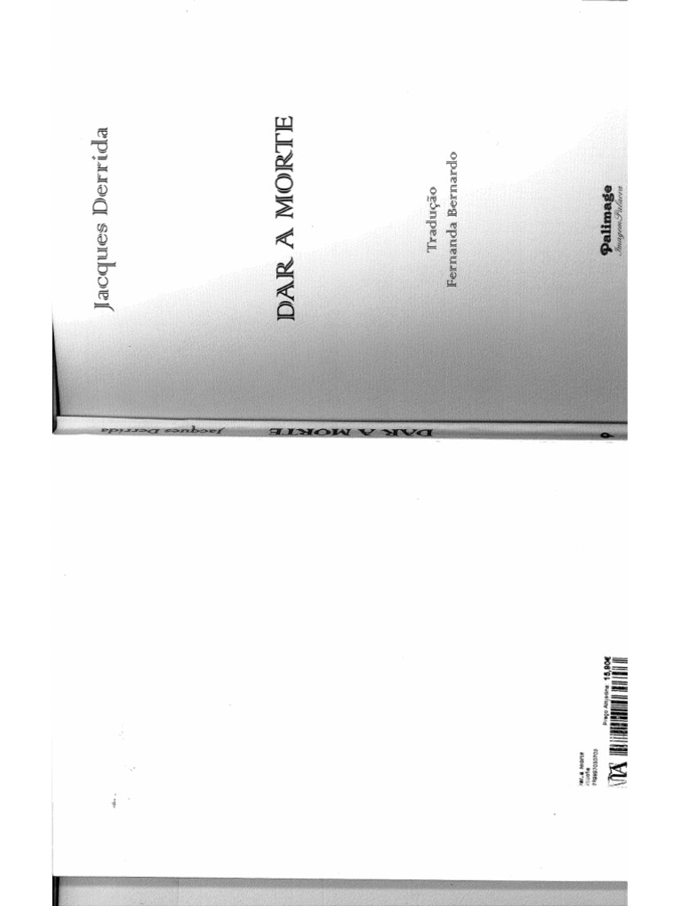 Derrida - Dar A Morte | PDF