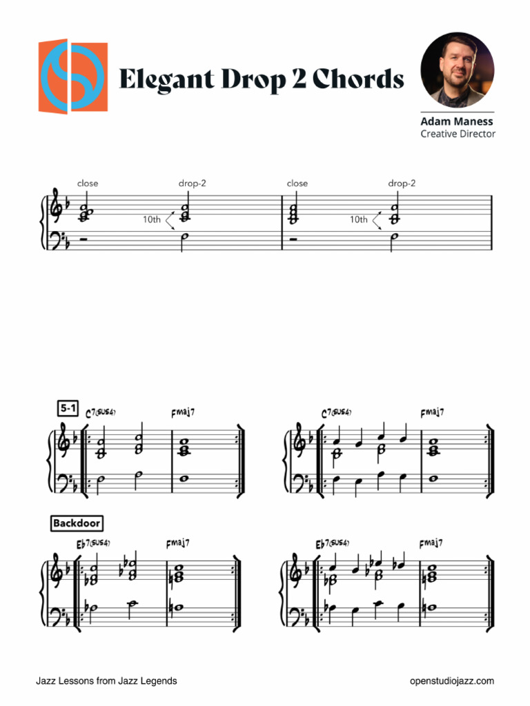Elegant Drop 2 Chords - Adam Maness | PDF