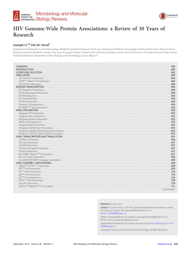 MMBR.00065-15 | PDF | Hiv | Nutrients