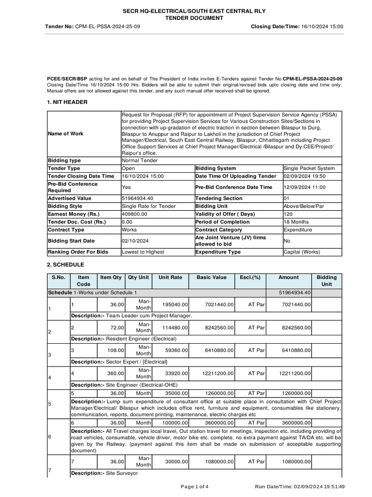 Pcee/Secr/Bsp CPM-EL-PSSA-2024-25-09: Page 1 of 4 Run Date/Time: 02/09/2024 19:51:49 | PDF ...