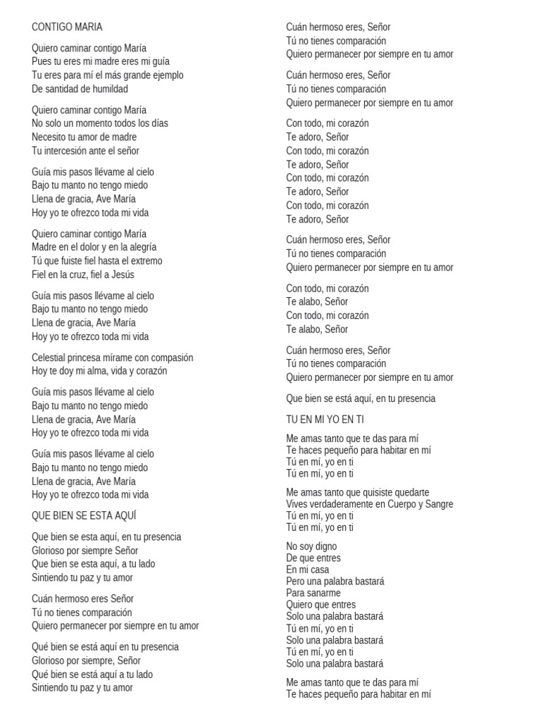 Contigo Maria | PDF | María, madre de Jesús | Cristo (título)