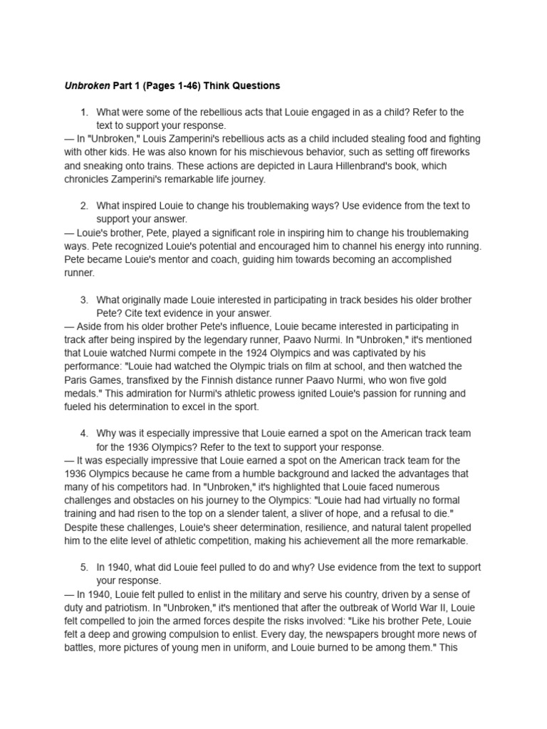 Unbroken Part 1: Pages 1-46 | PDF