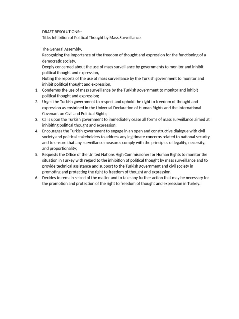 sub topic A | PDF | Mass Surveillance | Human Rights