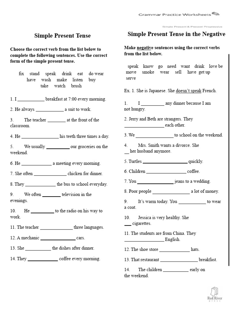 2_Simple-Present-1.docx | PDF | Verb | Language Mechanics