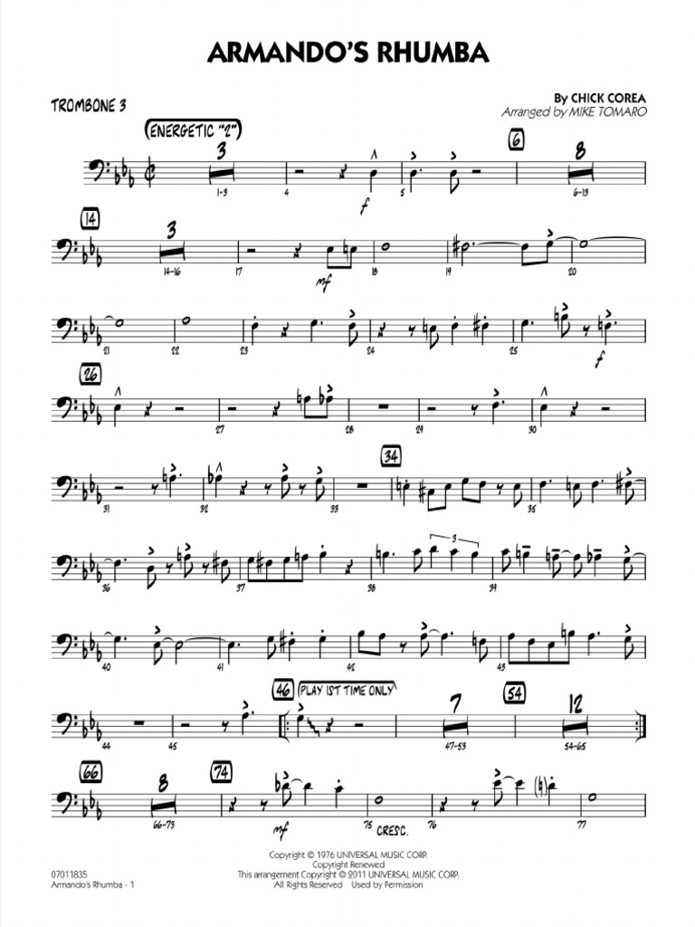 Armandos Rhumba Trombone 3 | PDF