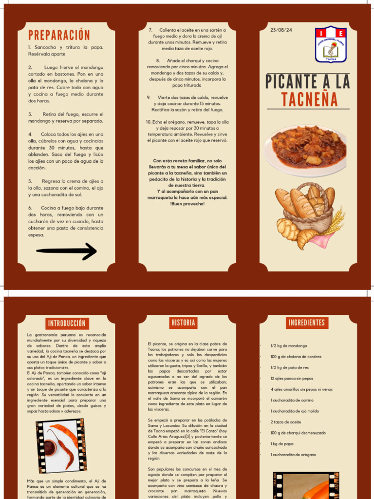 Folleto Tríptico Películas Cine Ilustrado Moderno Rojo - 20240822 ...