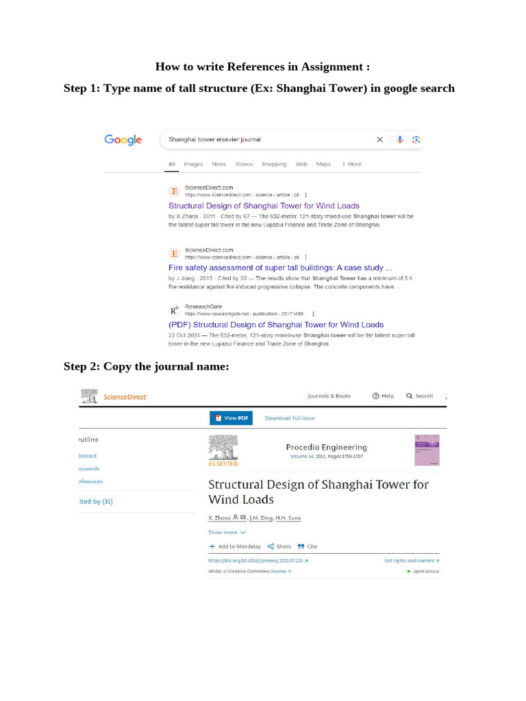 How To Write References in Assignment | PDF