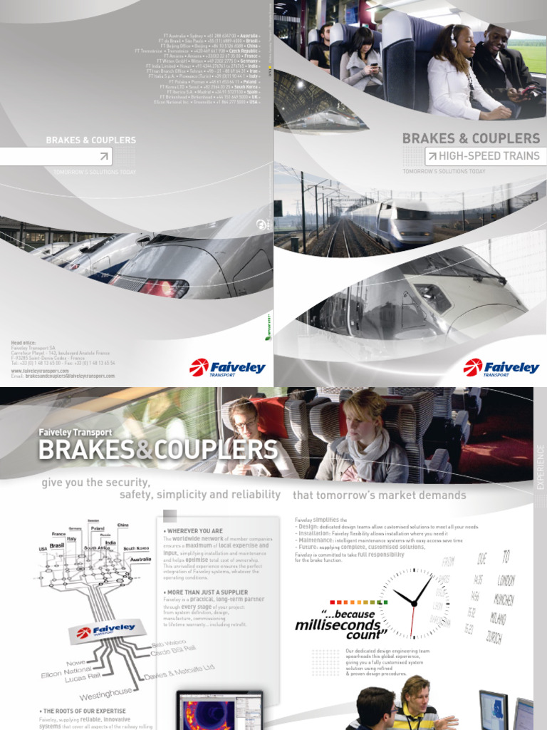 Faiveley Transport: Global Rail Solutions | PDF | Train | Brake