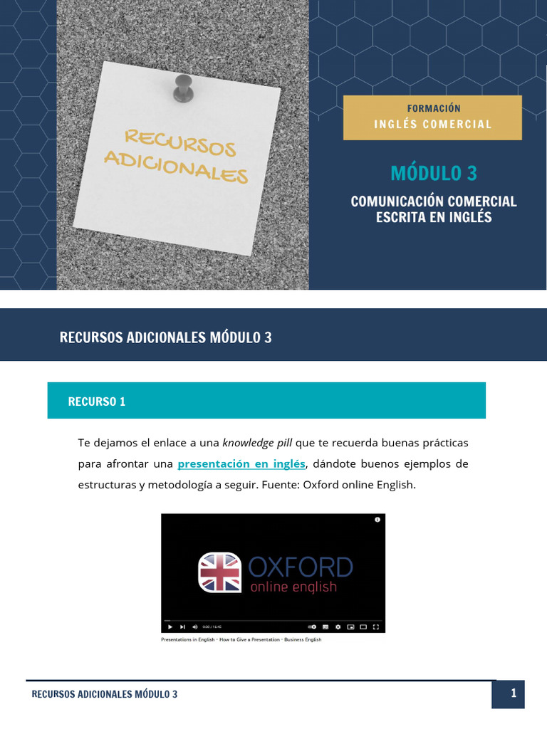 RECURSOS ADICIONALES MOD3 | PDF