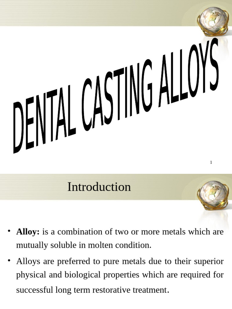 16.dental Casting Alloys | PDF | Alloy | Metals