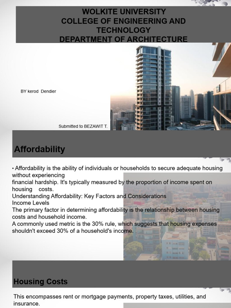 Kerod Dendir Affordabel | PDF | Affordable Housing | Economies