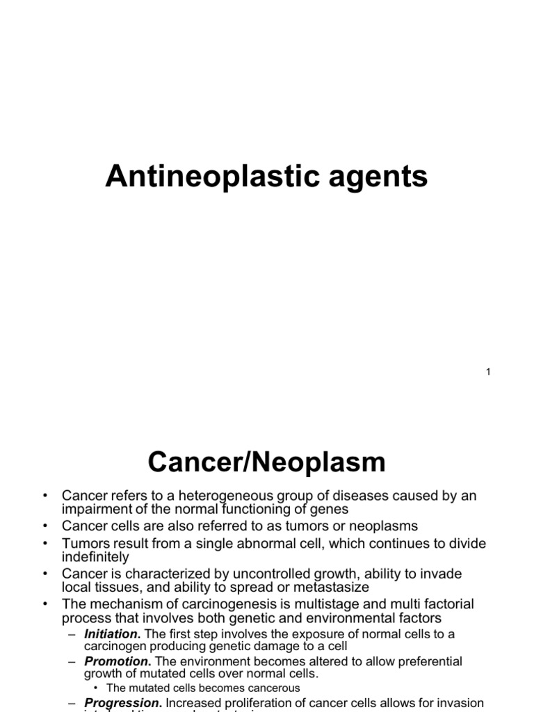 Anti Neoplastic Agents | Chemotherapy | Cancer