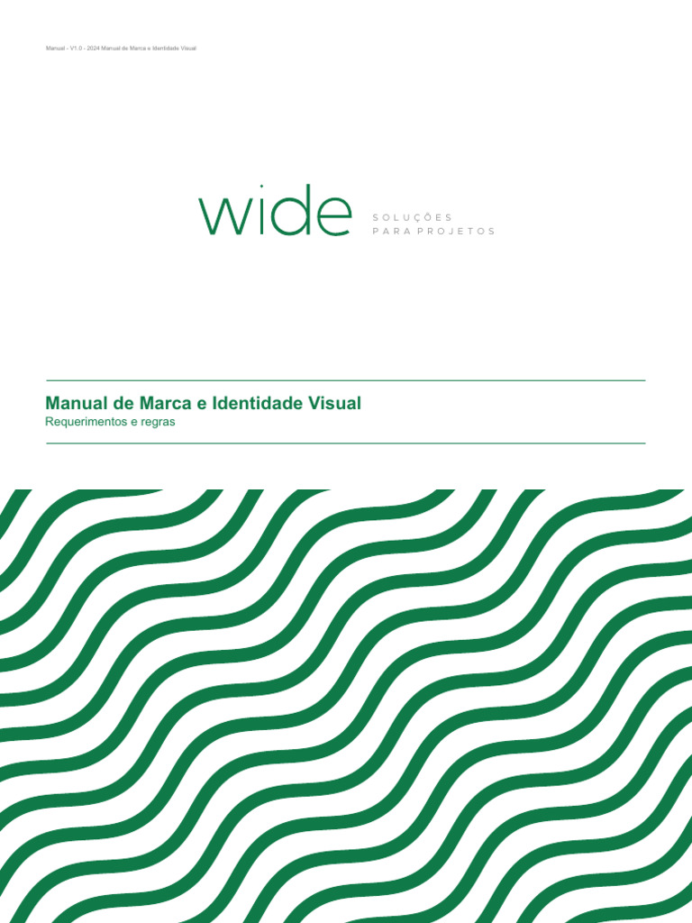 Manual de Identidade Visual Wide 2024 | PDF | Marca | Tipografia