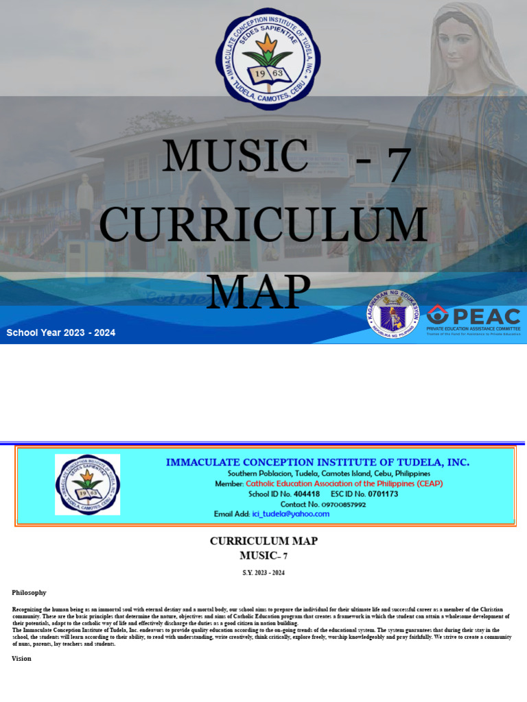 Curriculum Map MUSIC 7 | PDF | Learning | Critical Thinking