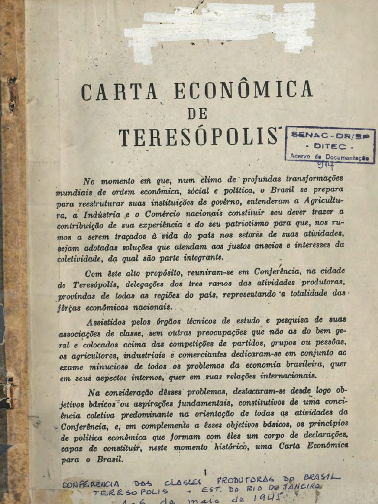 Carta de Teresopolis | PDF