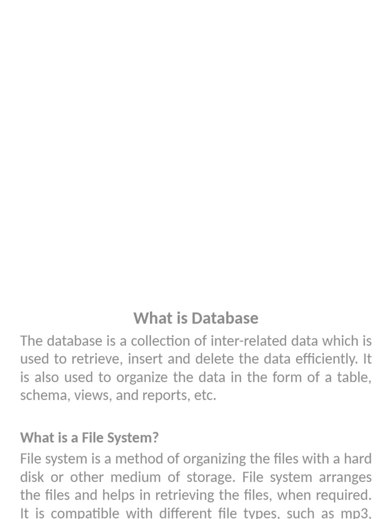 Database Notes | PDF | Databases | Relational Database Database Notes | PDF | Databases | Relational Database