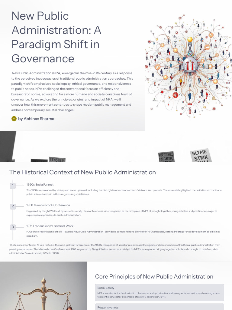 New Public Administration A Paradigm Shift in Governance | PDF ...