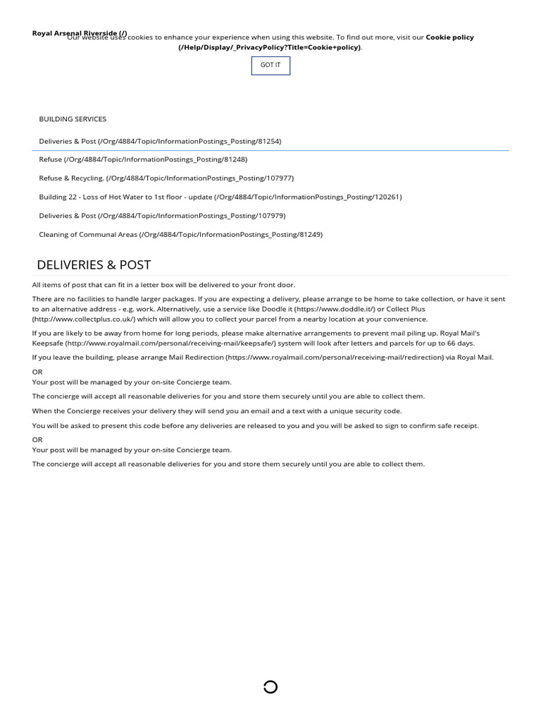 Rendall & Rittner Building Services Deliveries and Post | PDF | Mail ...