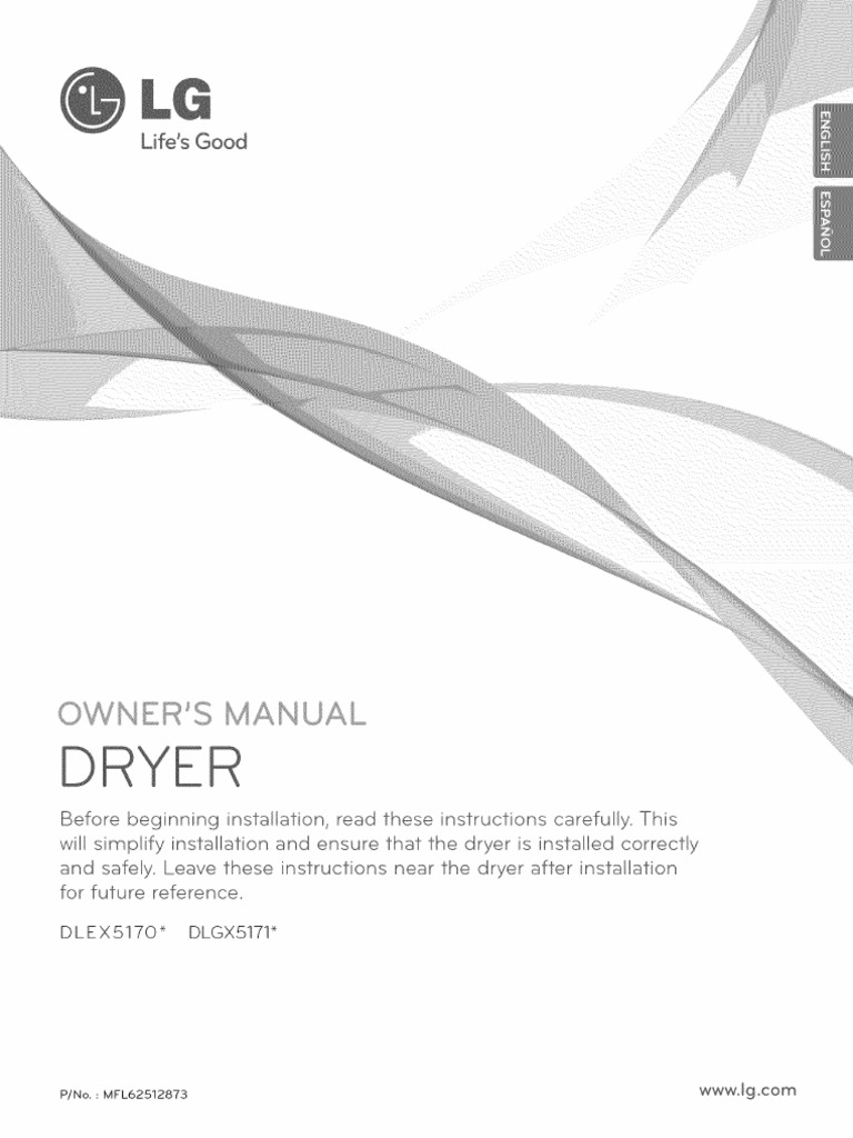 LG Dryer Manual | PDF