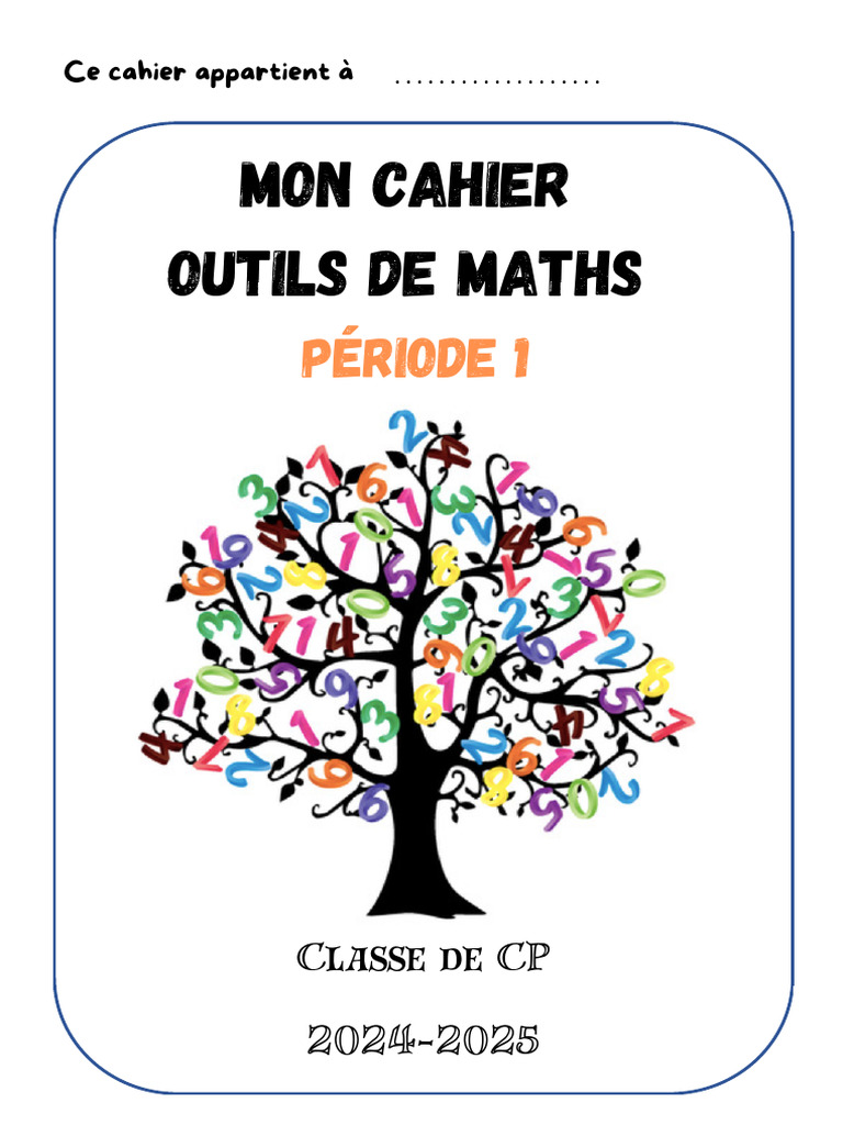 Outils de maths CP - Période 1 | PDF