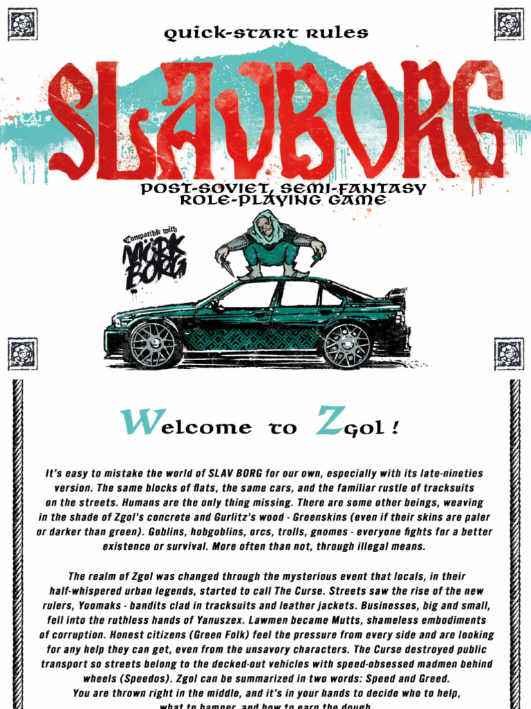 Slav Borg - Quick Start Rules | PDF
