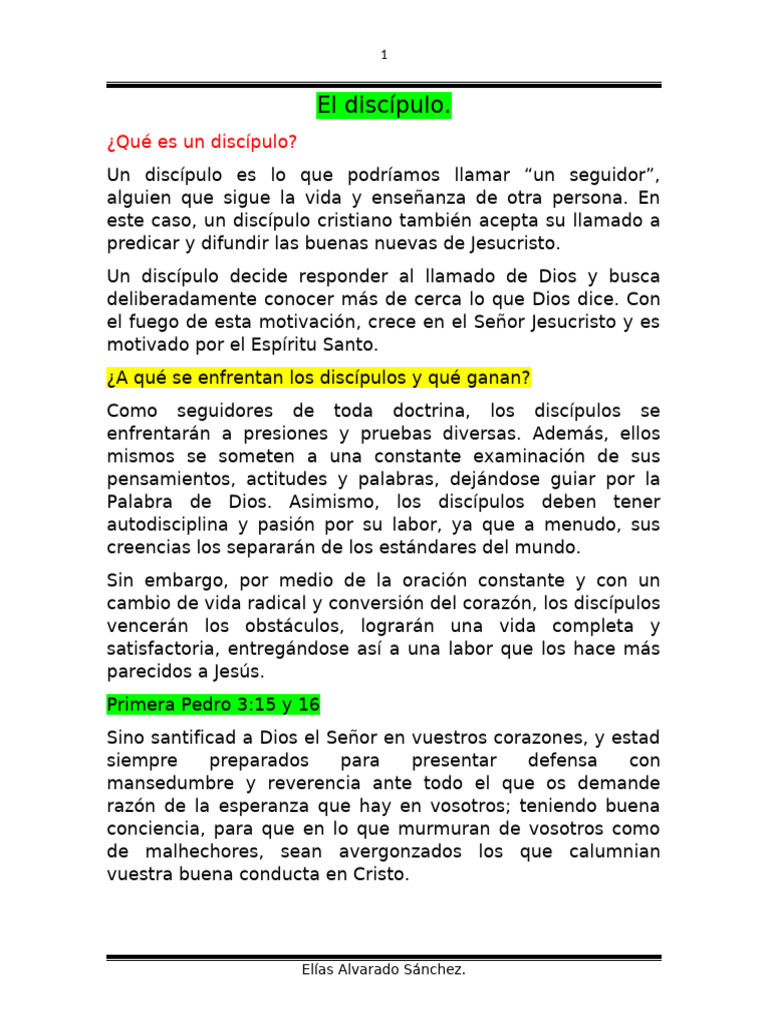 El Discípulo | PDF | Jesús | Evangelio de Mateo