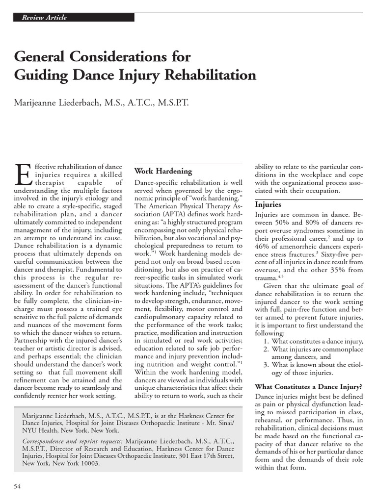 116_M8_2_Liederbach_General_Considerations | PDF | Human Leg | Foot