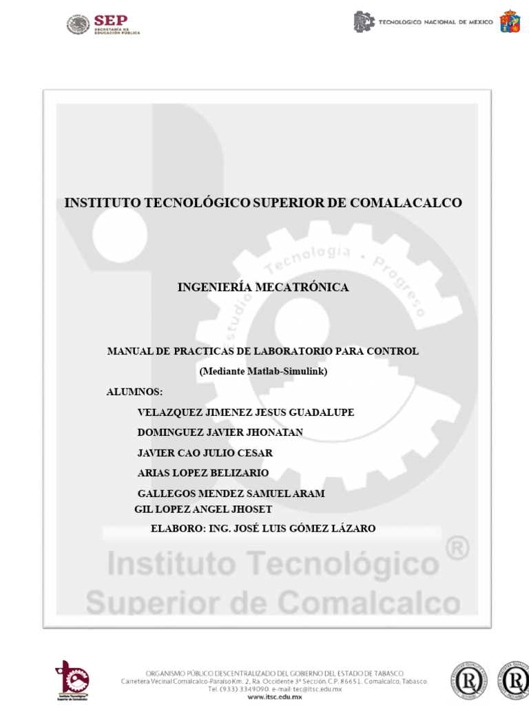 Practica Tema 3 Control | PDF | Mecánica | Teoría de control