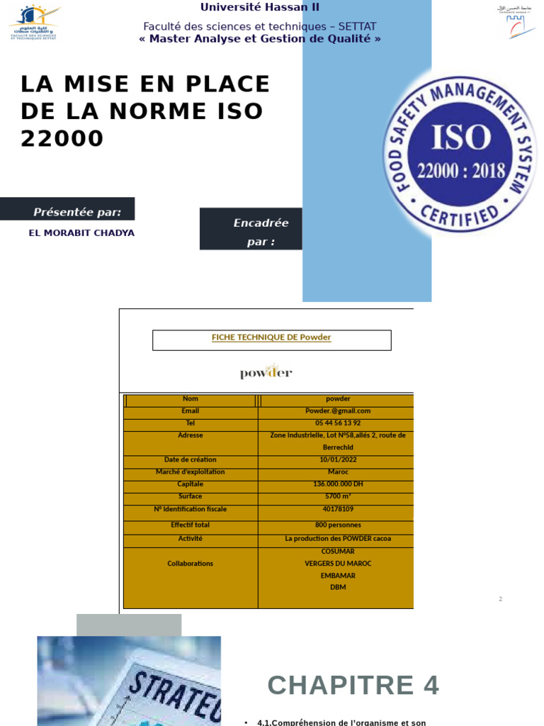 La Mise en Place de La Norme Iso | PDF | Audit | Business