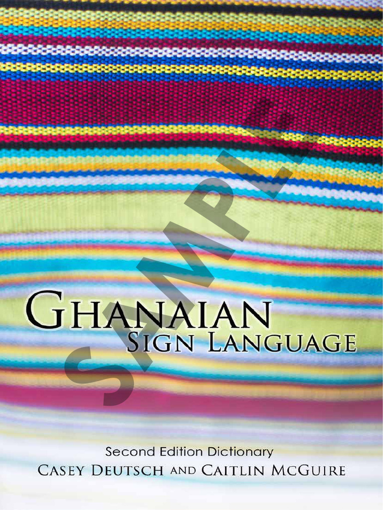 GSL Dictionary Second Edition Sample 1 | PDF | Hand | Sign Language